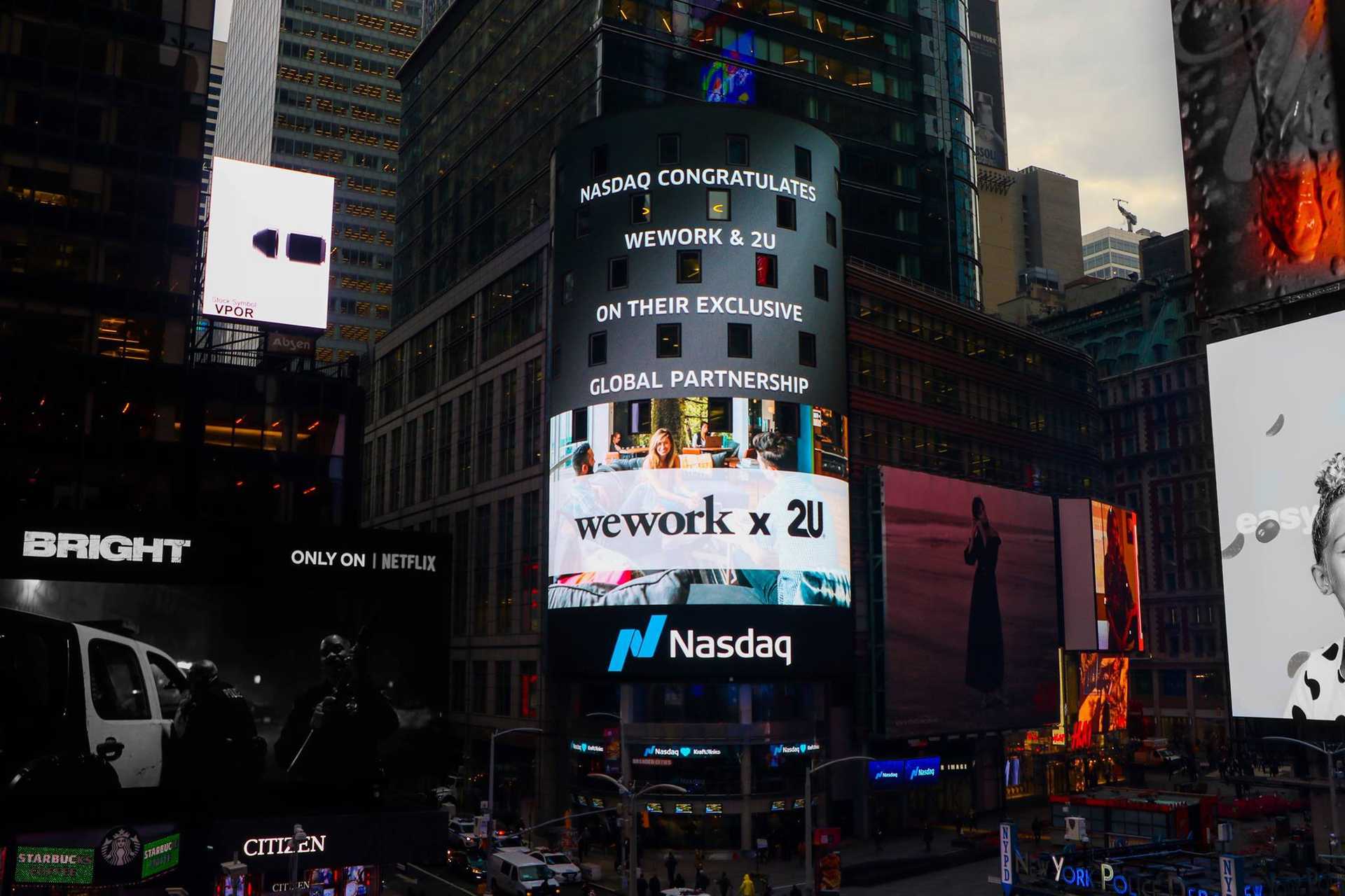 WeWork Partners With 2U to Make Higher Education More Accessible | 2U