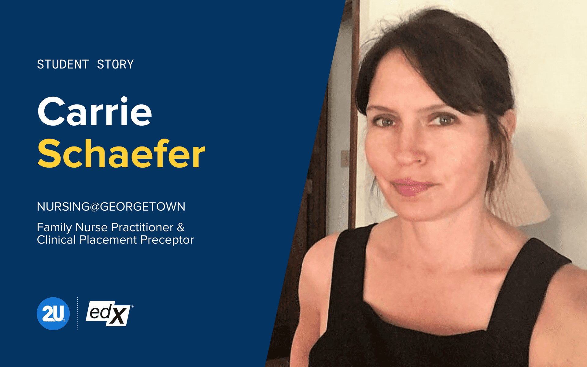 Carrie Schaefer | Nursing@Georgetown | Student Story | 2U, Inc. | 2U